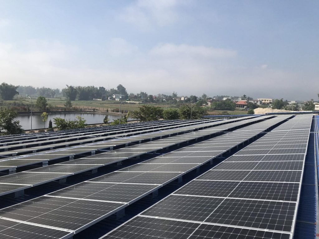 THE 1MW SOLAR POWER PROJECT INSTALLED AT THE WASTEWATER TREATMENT PLANT ...